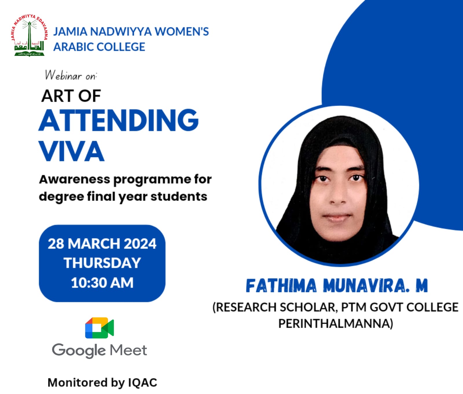 Research | Jamia Nadwiyya Edavanna